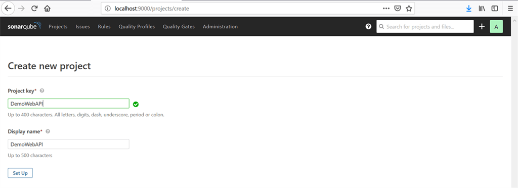 Sonarqube Configuration For Net Core Web Api